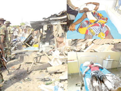 Aftermath of bomb blast: Survivors groan, mammy market traders count ...