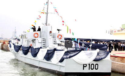 Jonathan commissions first locally- built defence boat - Vanguard News