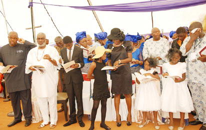 Tributes galore as Senator Obi buries wife - Vanguard News