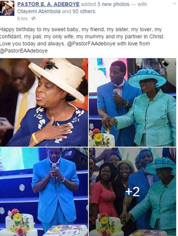 Pastor Adeboye: Happy birthday to my sweet baby - Vanguard News