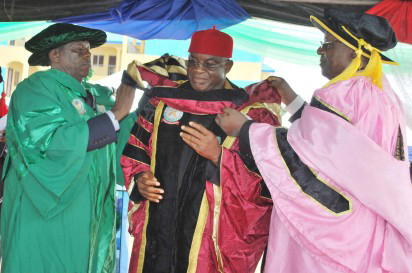 Photos: Senator David Mark bags Doctorate Degree - Vanguard News