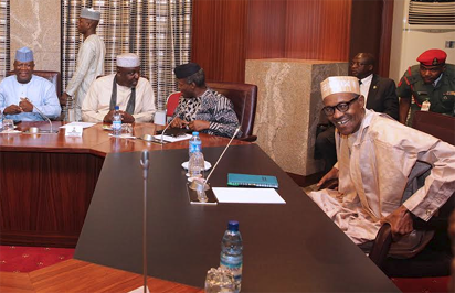 In Pictures: President Buhari receives The Progressive Governor's Forum ...