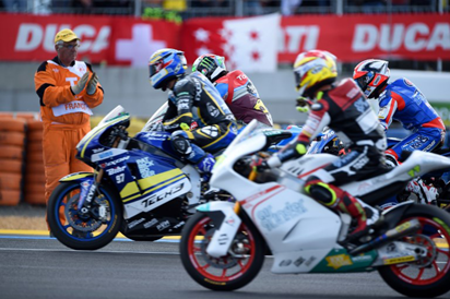 Motorcycling: Spectacular mass pile-up at Le Mans Moto3 - Vanguard News