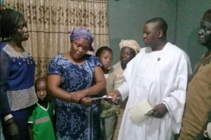 Ambode donates N5m to widow of burnt kidnap victim - Vanguard News