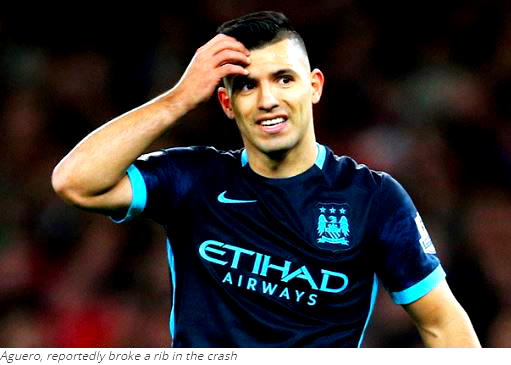 Aguero back in training after car crash - Vanguard News