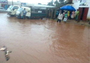 Flood sacks workers from office in Asaba - Vanguard News