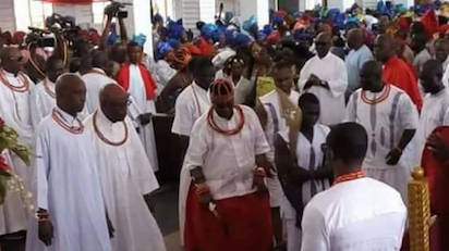 Oba Ewuare II concludes anniversary with thanksgiving service at Holy ...