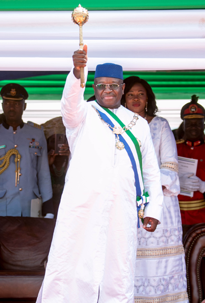 Photos: Osinbajo others at Julius Maada Bio's inauguration as Sierra ...
