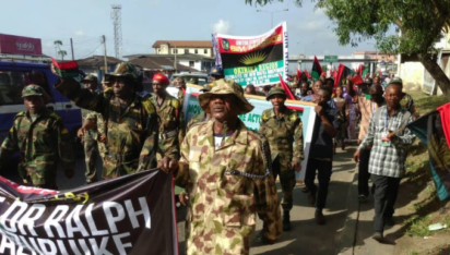 Breaking: Police arrest 50 MASSOB members in Aba - Vanguard News