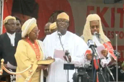 Fayemi takes oath of office as governor - Vanguard News