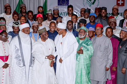 Party Chairmen protest during signing of peace accord, allege deceit ...