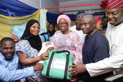 Ambode’s Wife receives first babies of the year - Vanguard News