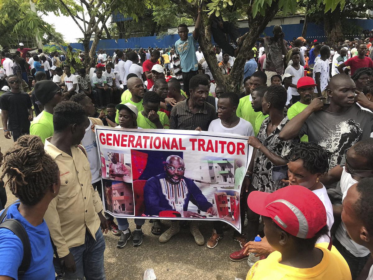 Thousands protest price hikes, corruption in Liberia - Vanguard News