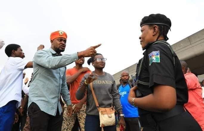 Photos: RevolutionNow protest in Lagos - Vanguard News