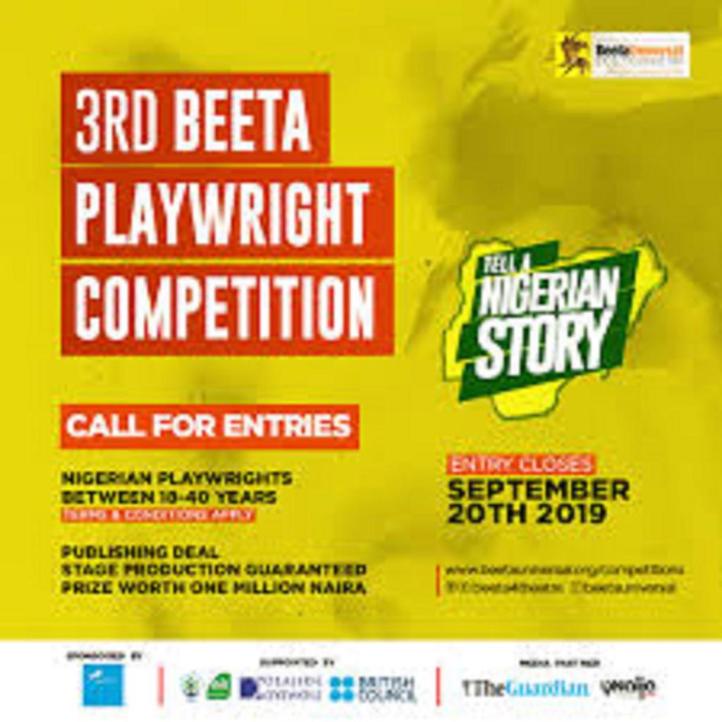 3rd Beeta Playwright Competition entries close September 30