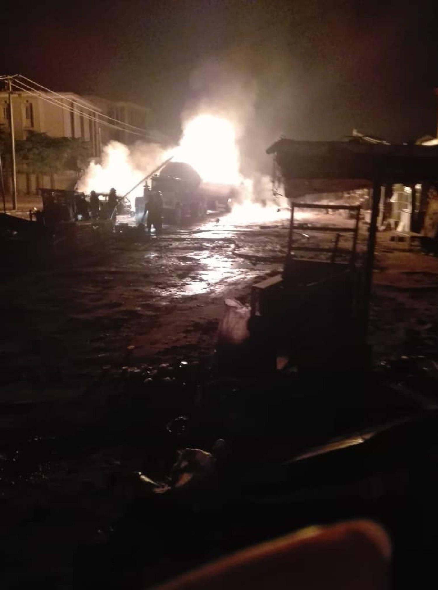 BREAKING: Petrol tanker burst into flame in Lagos - Vanguard News