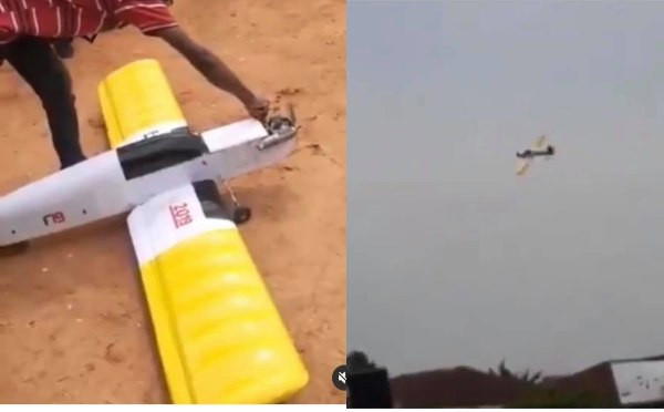 FUTO final year mechanical engineering student, test runs aeroplane he ...