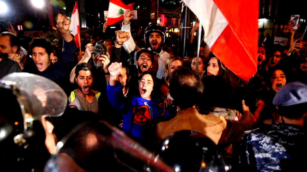 Lebanese block roads as protests enter fourth month - Vanguard News