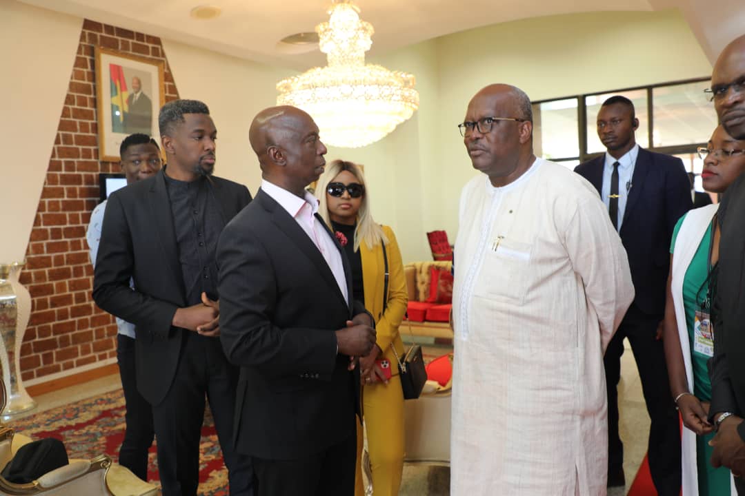 Ned Nwoko meets President Kabore ahead of UNESCO Round Table Talk (photos)