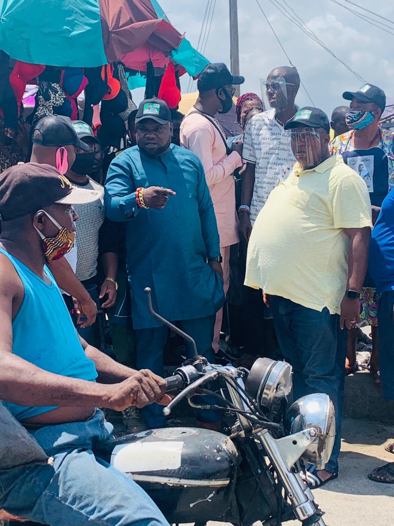 Scott Udu empowers Ughelli market women with face masks, cash donation