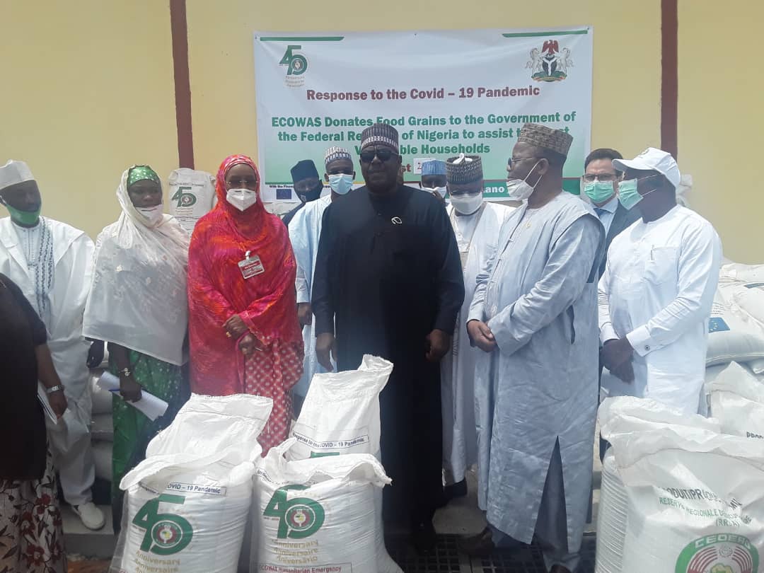 ECOWAS donates 3,999 tons of cereal to vulnerable households in Kano