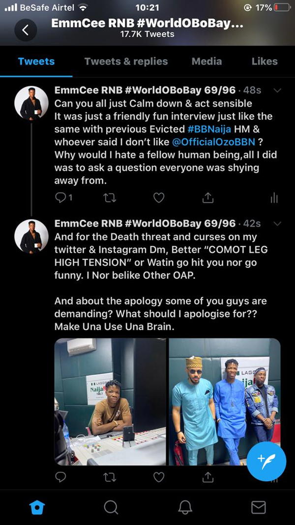 Popular OAP under attack after interview with evicted BBN Housemate, OZO