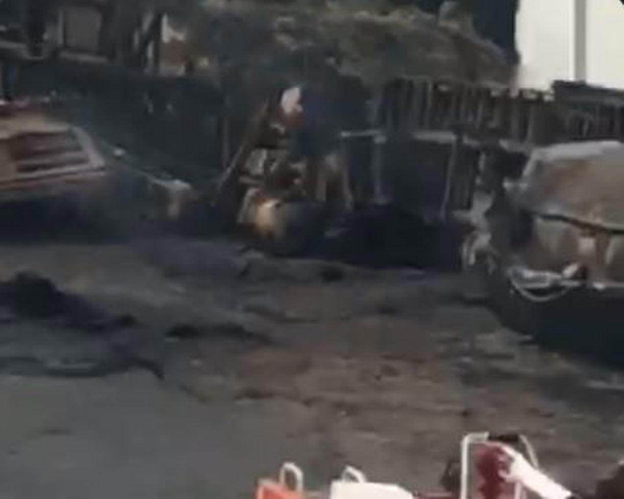 [VIDEO] Anthony Explosion: Another fuel-laden tanker falls same spot at ...