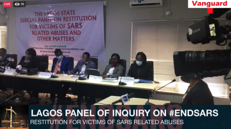 HAPPENING NOW: Watch Lagos Panel of Inquiry on #EndSARS live - Vanguard ...