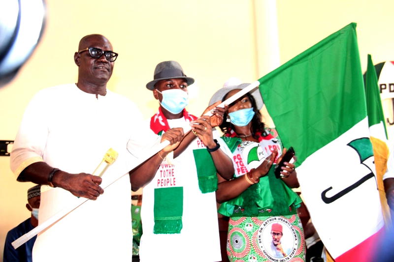 Delta LG polls:PDP presents flags to chairmanship candidates - Vanguard ...