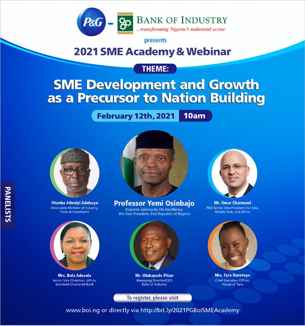 Procter & Gamble, Federal Ministry of Industry, Trade & Investment, Bank of Industry announces ...