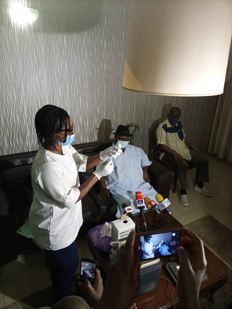 COVID-19: Edwin Clark, family members take AstraZeneca vaccine