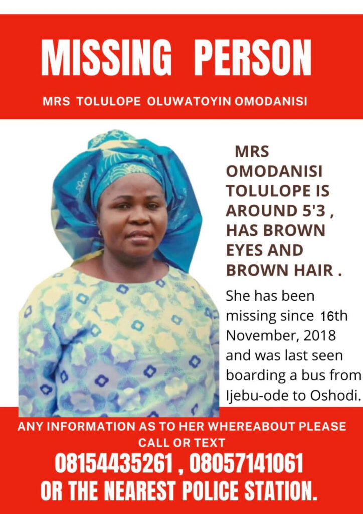 Missing Person - Vanguard News