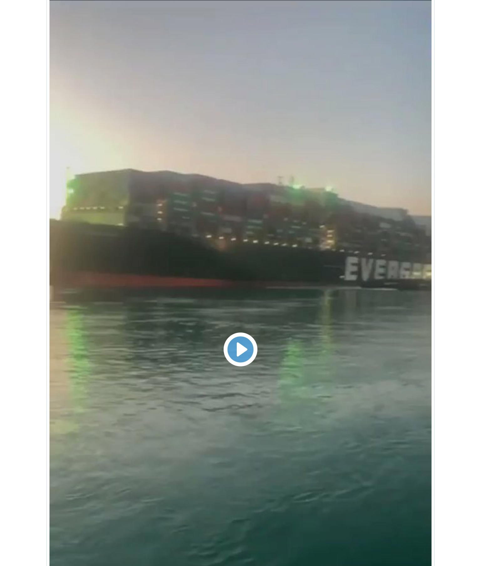 BREAKING: Ever Given Ship finally refloated in Suez Canal - Vanguard News