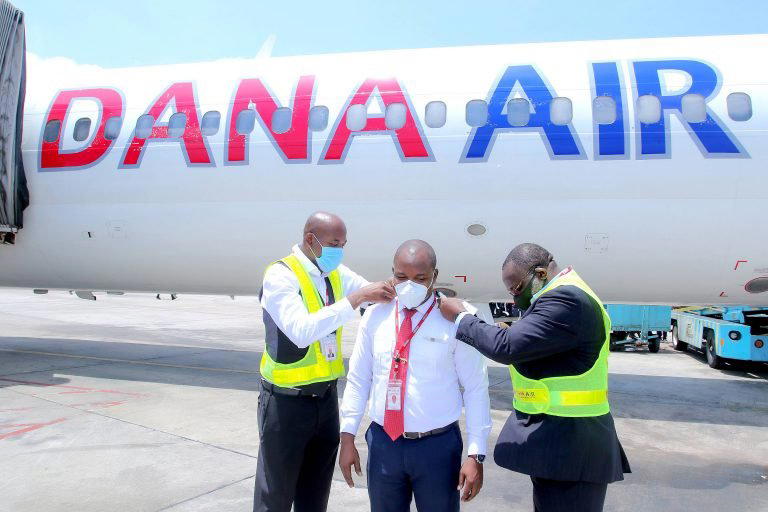 Dana Air decorates new captains in Lagos