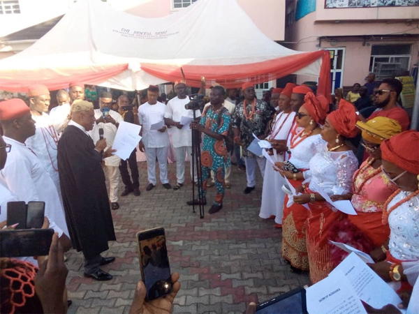 Ohanaeze Ndigbo General Assembly Wordwide's state exco inaugurated in Lagos