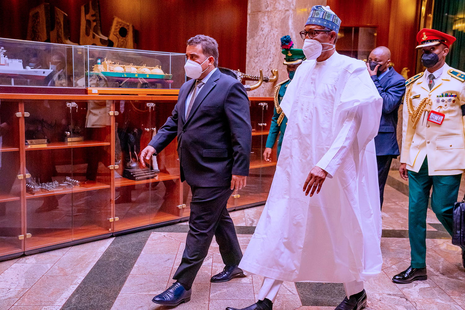 Buhari receives President of the Libyan Presidential Council Mohamed ...