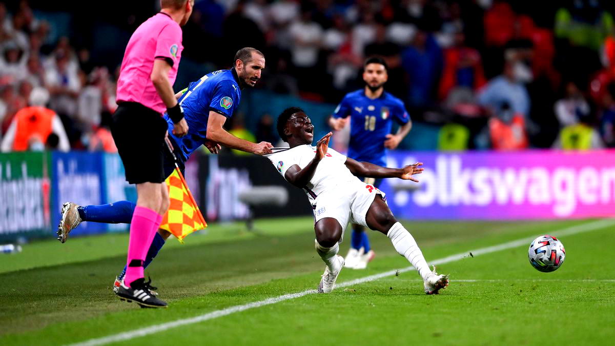 I cursed Saka before his penalty, says Chiellini