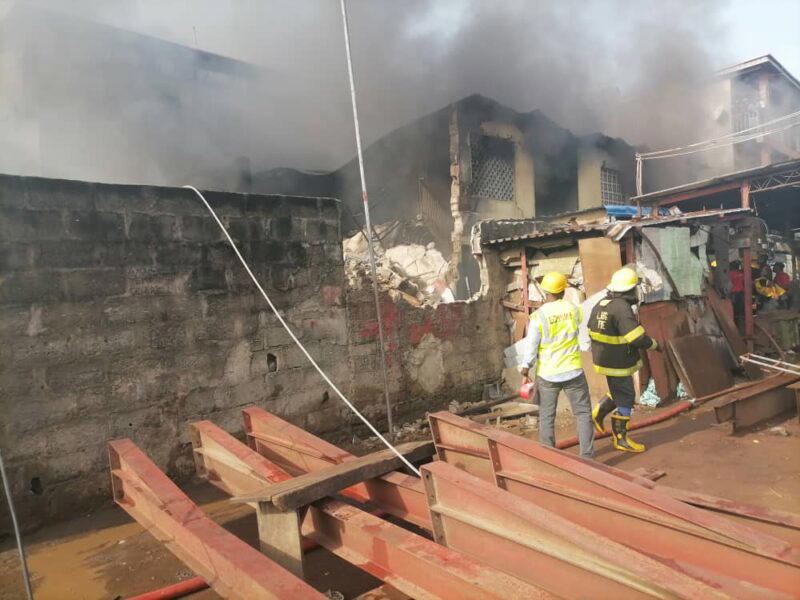 One injured in Lagos fire outbreak - Vanguard News