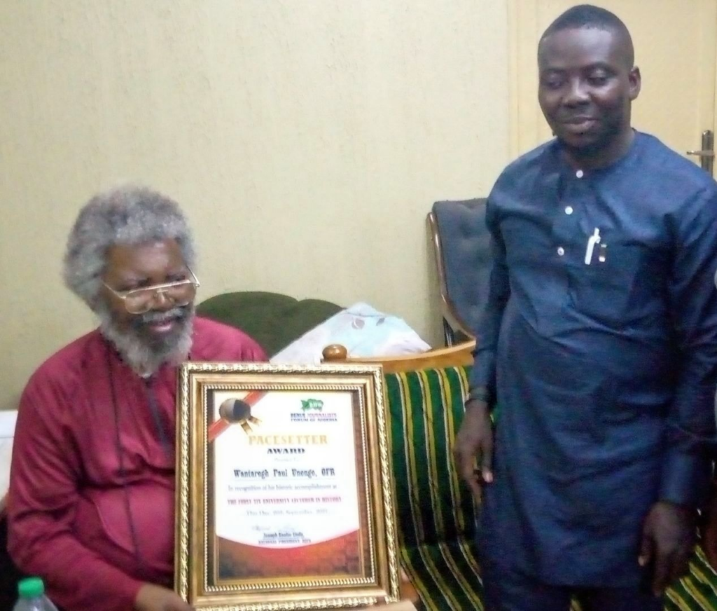 Unongo receives Benue Journalists Pacesetter Award - Vanguard News