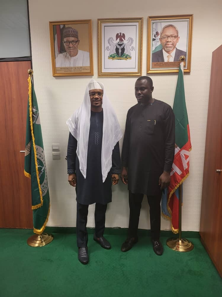 Guber hopeful, Uba Michael meets with Reps member, Shina Peller