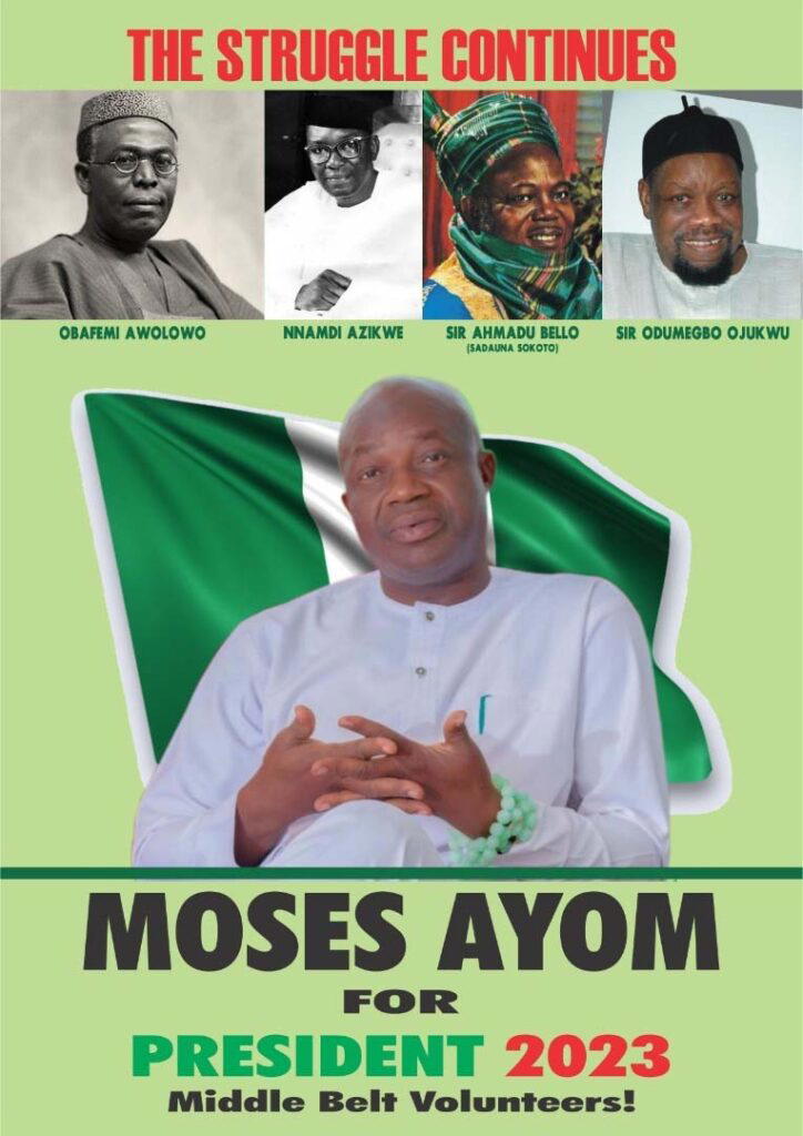 2023: Ayom's Presidential election posters flood Abuja