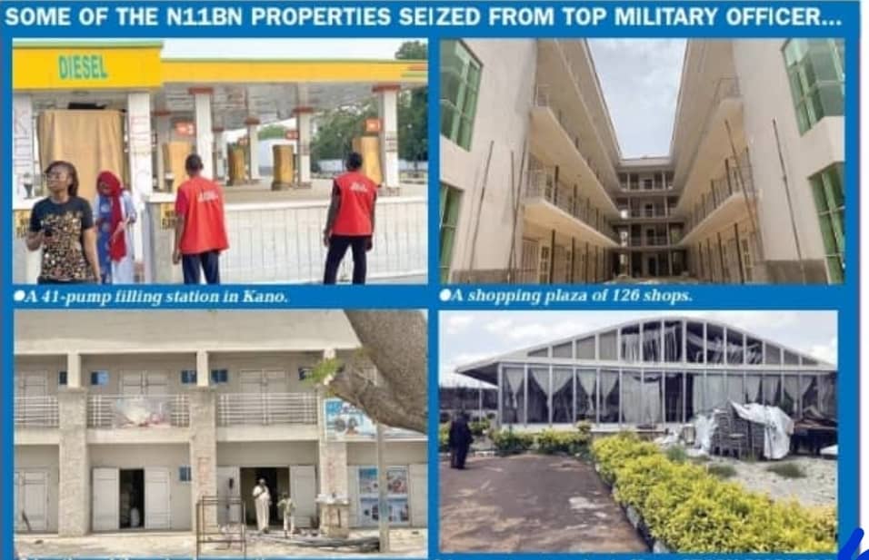 EFCC releases details of N11bn property seized from top military officer