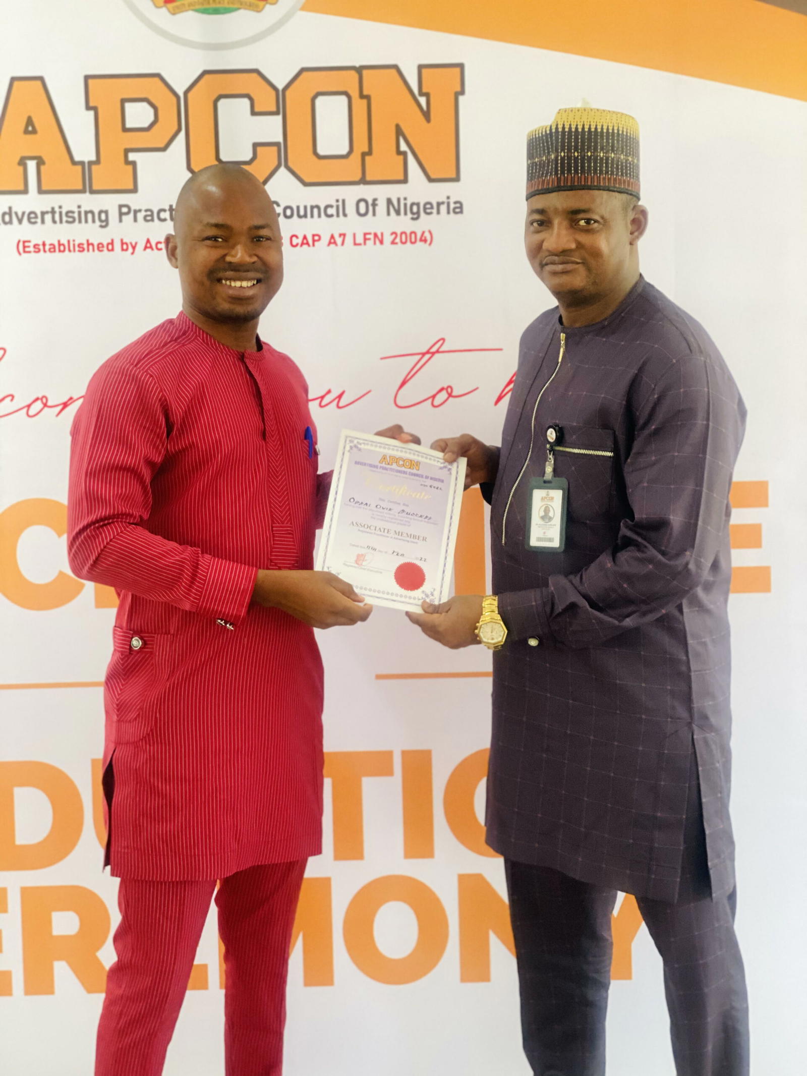 Ossai inducted as APCON Member - Vanguard News