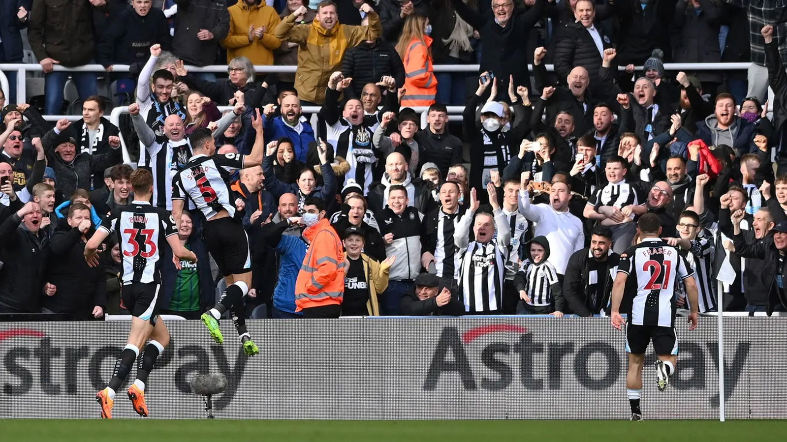 Newcastle stretch unbeaten run to eight games in 2-1 Brighton win