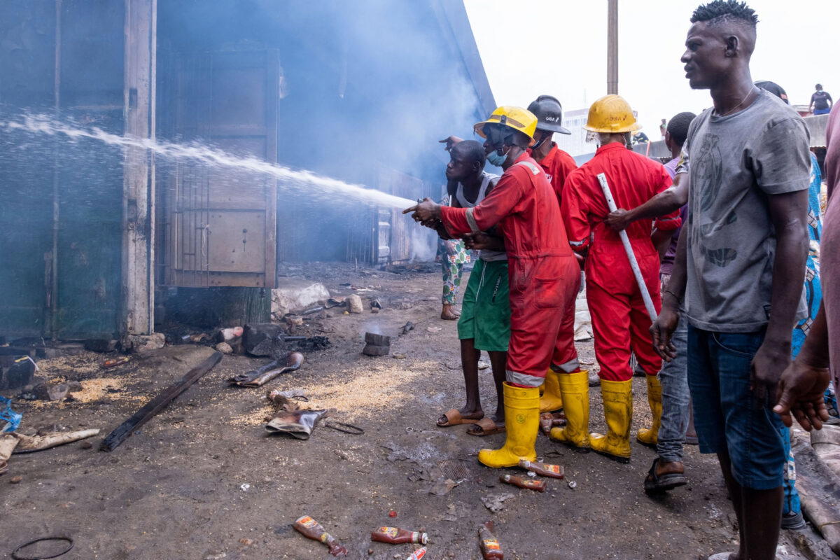 Fire razes over N3bn leather products, machines in Aba - Vanguard News