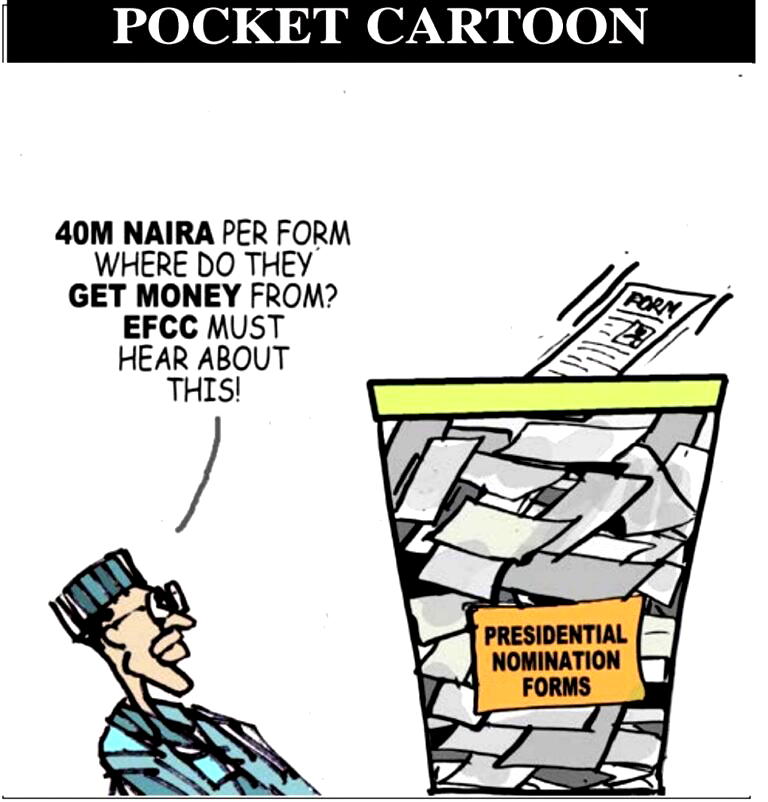 Cartoon: N50m for presidential nomination form - Vanguard News