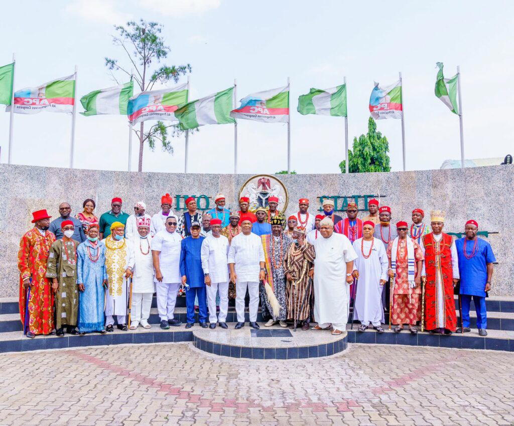 Photos: Gov Uzodimma inaugurates Imo State Traditional Rulers Executive ...