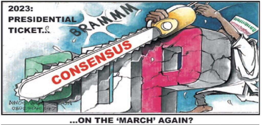 Cartoon: PDP’s sore point, sorry, gunpoint consensus candidacy ...