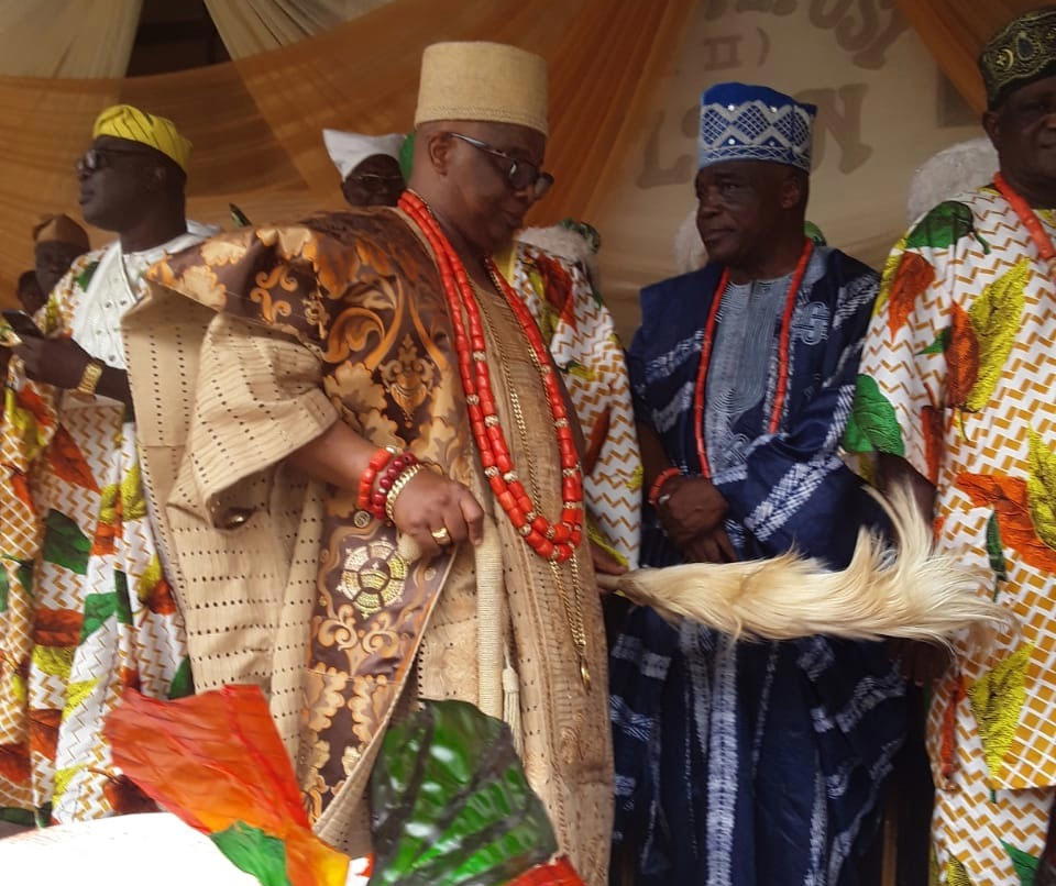 Odo Nla Oba-elect felicitates with Oba of Ikorodu on 'Odun Osu ...