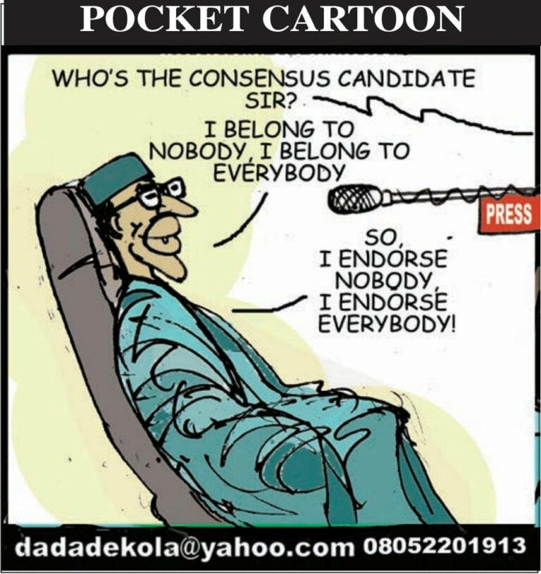 Cartoon: I endorse everybody, I endorse nobody - Vanguard News